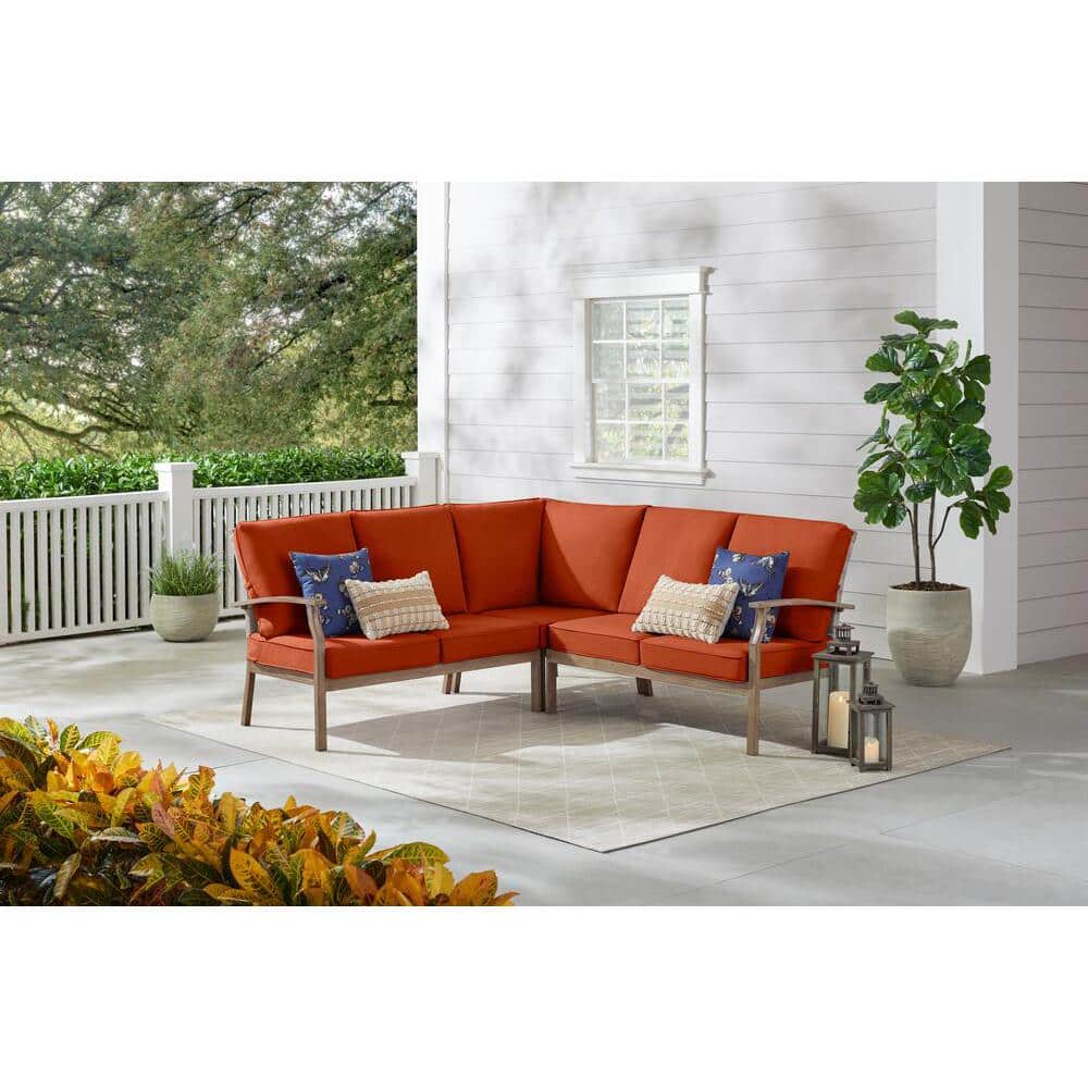 Hampton bay valley peak 3 piece sectional store