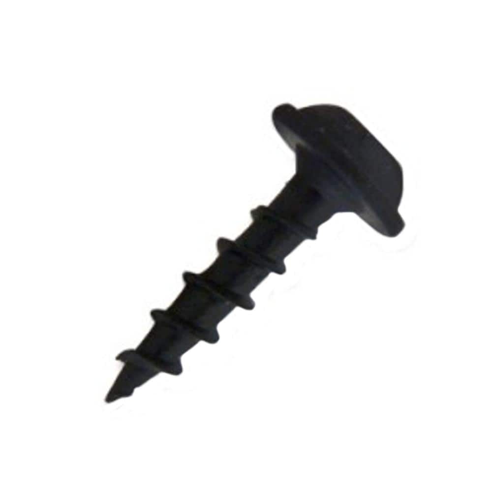 #8 x 5/8 in. Black #2 Square Round Washer Head Coarse Thread Self ...