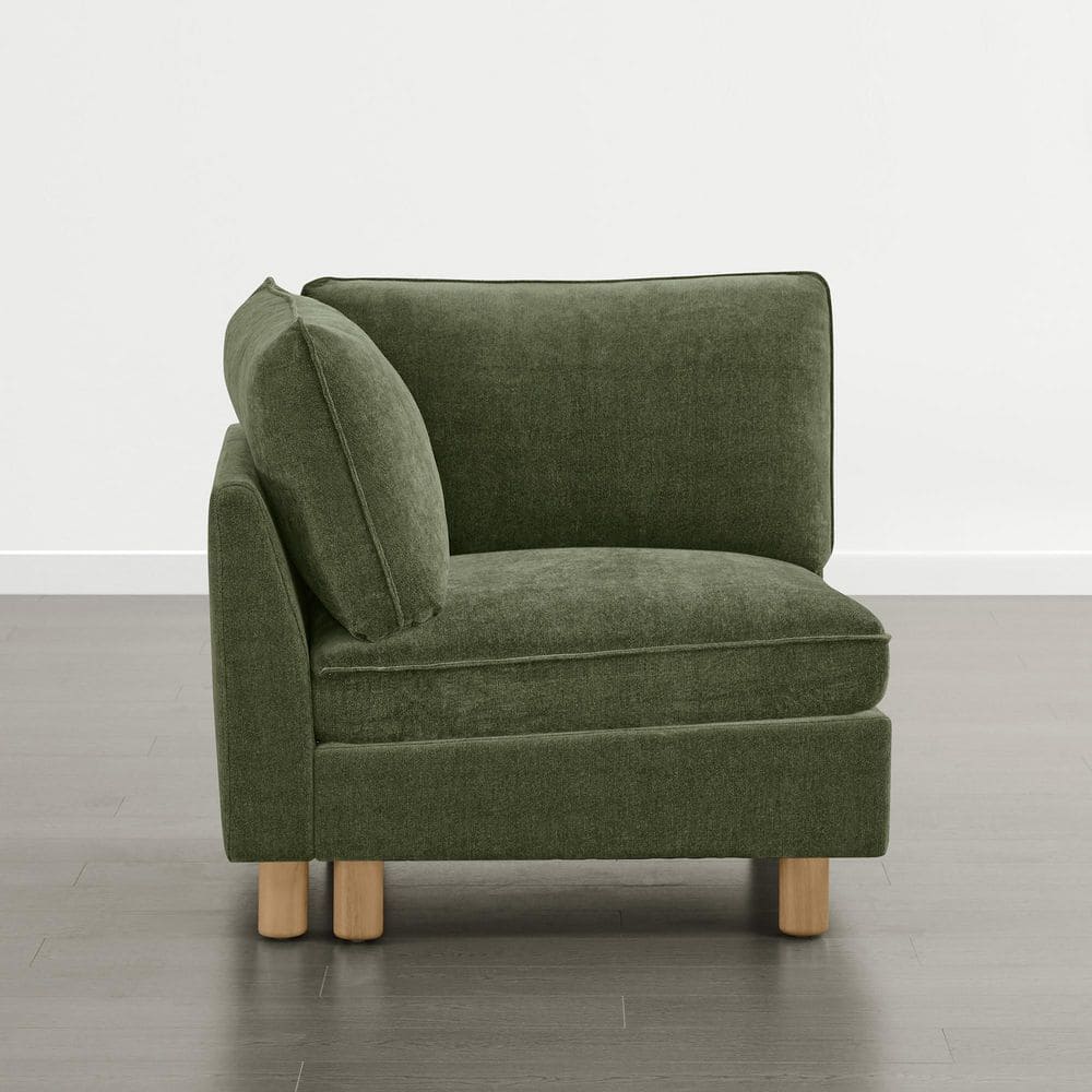 Spruce & Spring Wesley 37.4 in. Fabric Corner Rectangle Modern Modular ...