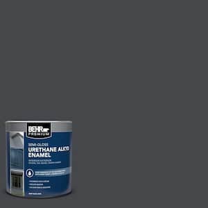 BEHR PREMIUM 1 gal. #PPU26-23A Dark Secret Urethane Alkyd Satin Enamel ...