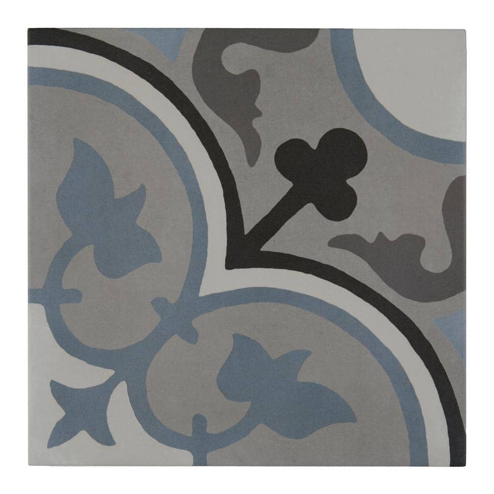 Marazzi D_Segni Lily 8 in. x 8 in. Glazed Porcelain Floor and Wall Tile ...