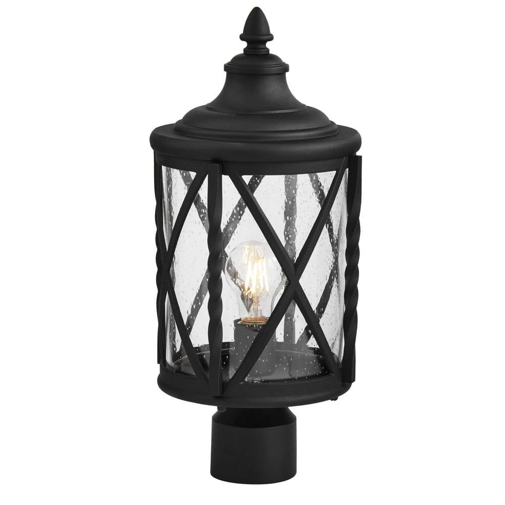Home Decorators Collection Walcott Manor 1-Light Black Outdoor ...