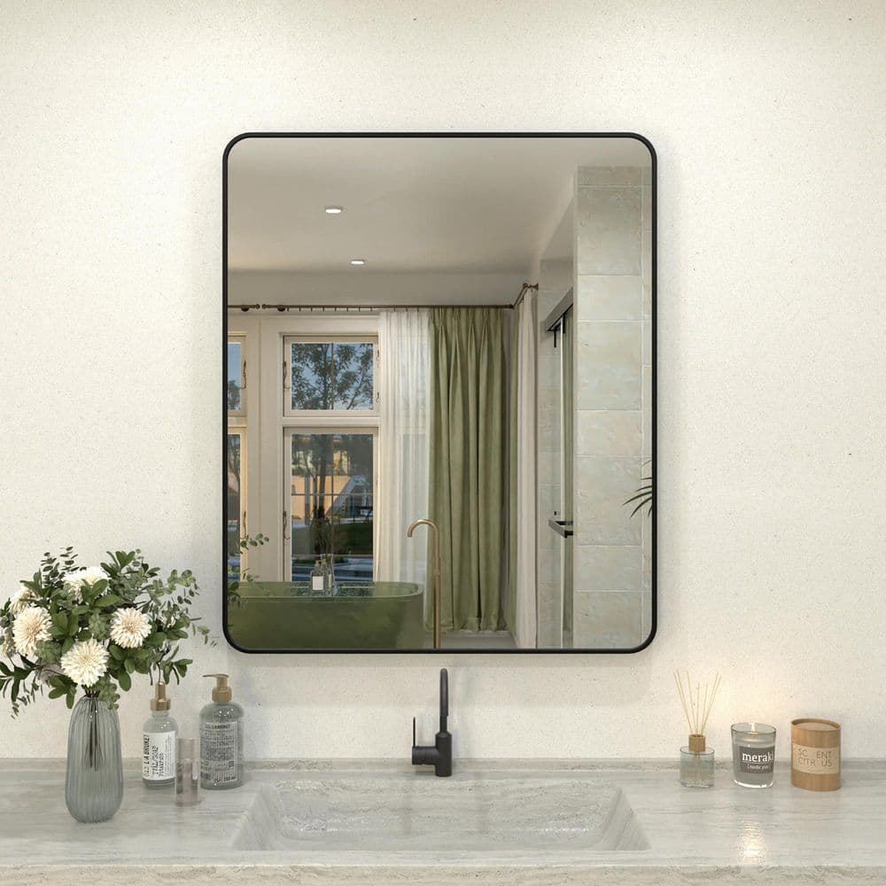 Hermitage Bath Kielo 30 in. W x 36 in. H Rectangular Framed Wall ...