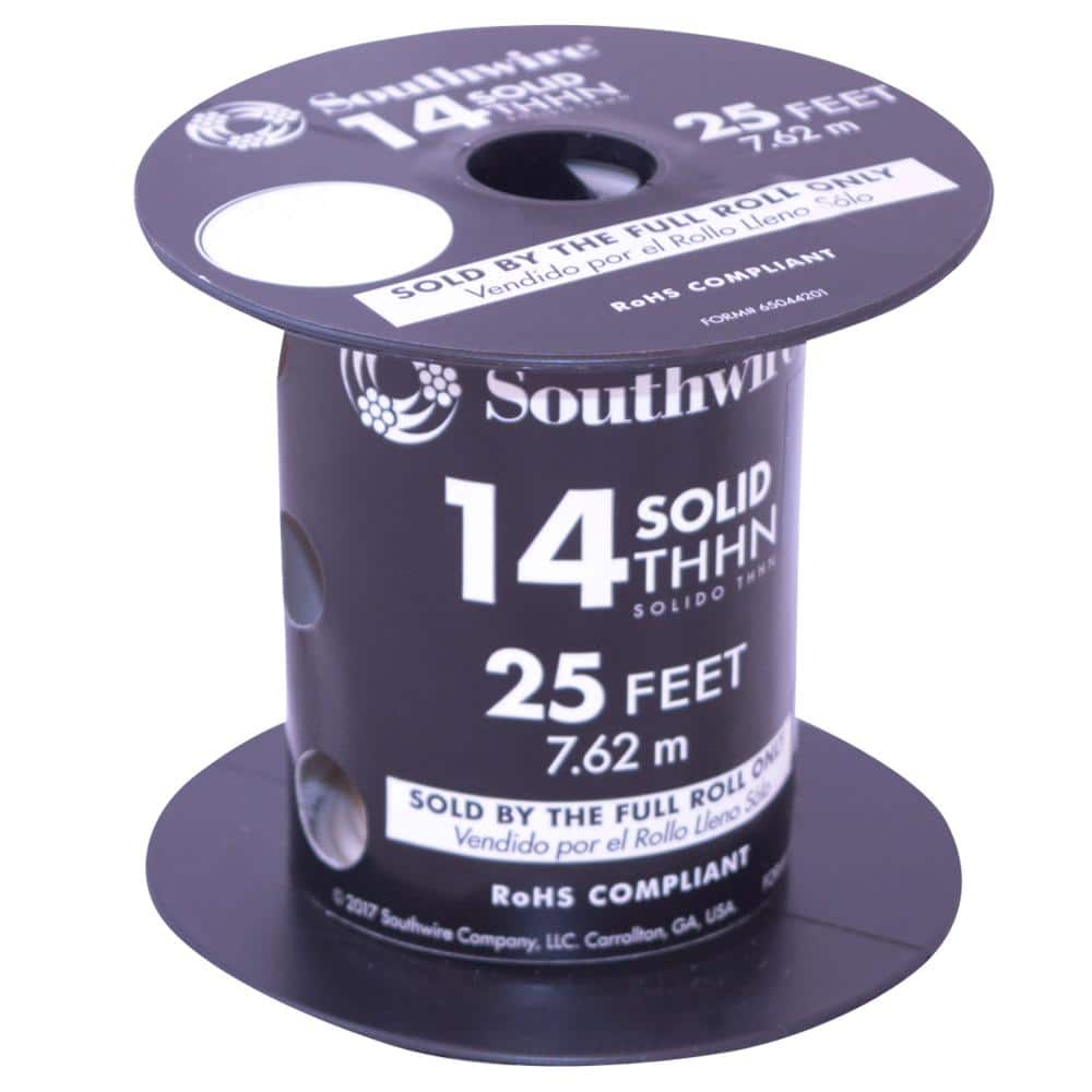 Have a question about Southwire 25 ft. 14 White Solid CU THHN Wire ...