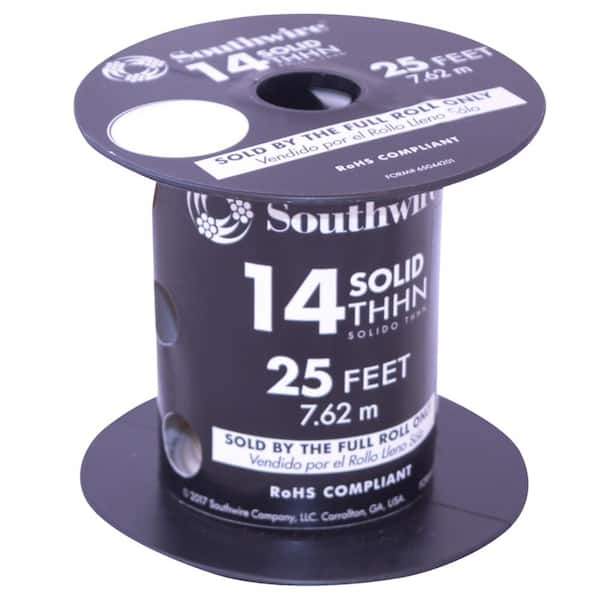 Have a question about Southwire 25 ft. 14 White Solid CU THHN Wire ...