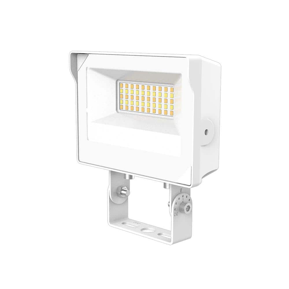 ETi 50-Watt Equivalent 2000 Lumens White Integrated LED Flood Light ...
