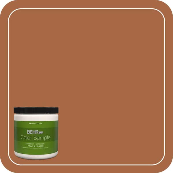 BEHR PREMIUM PLUS 8 oz. #PPU3-16 Maple Glaze Semi-Gloss Interior ...