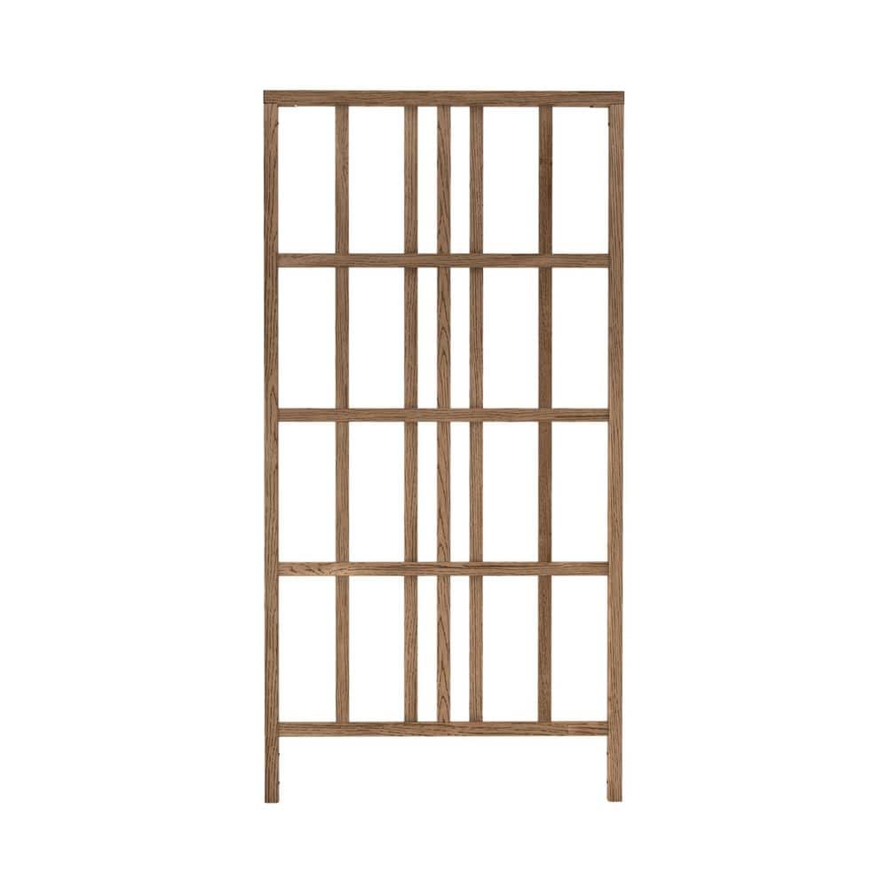 VITA Urbana 39 in. L x 77 in. H Vinyl Modern Trellis, Espresso Brown ...