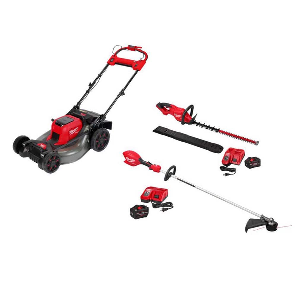 Milwaukee M18 FUEL Brushless Cordless 21 in Walk Behind Dual Battery ...