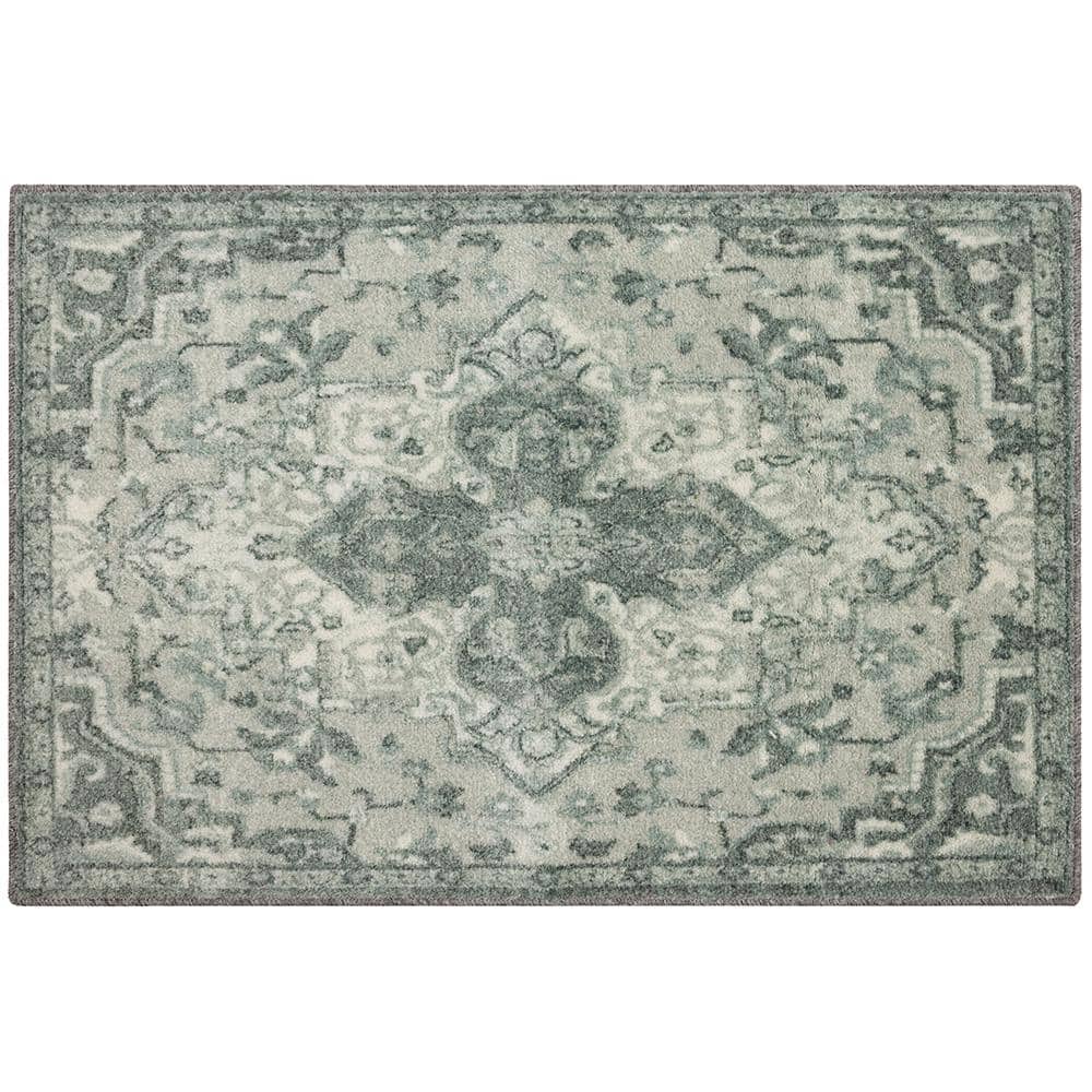 Mohawk Home Emiko Grey 2 ft. x 3 ft. Oriental Area Rug 104342 - The ...