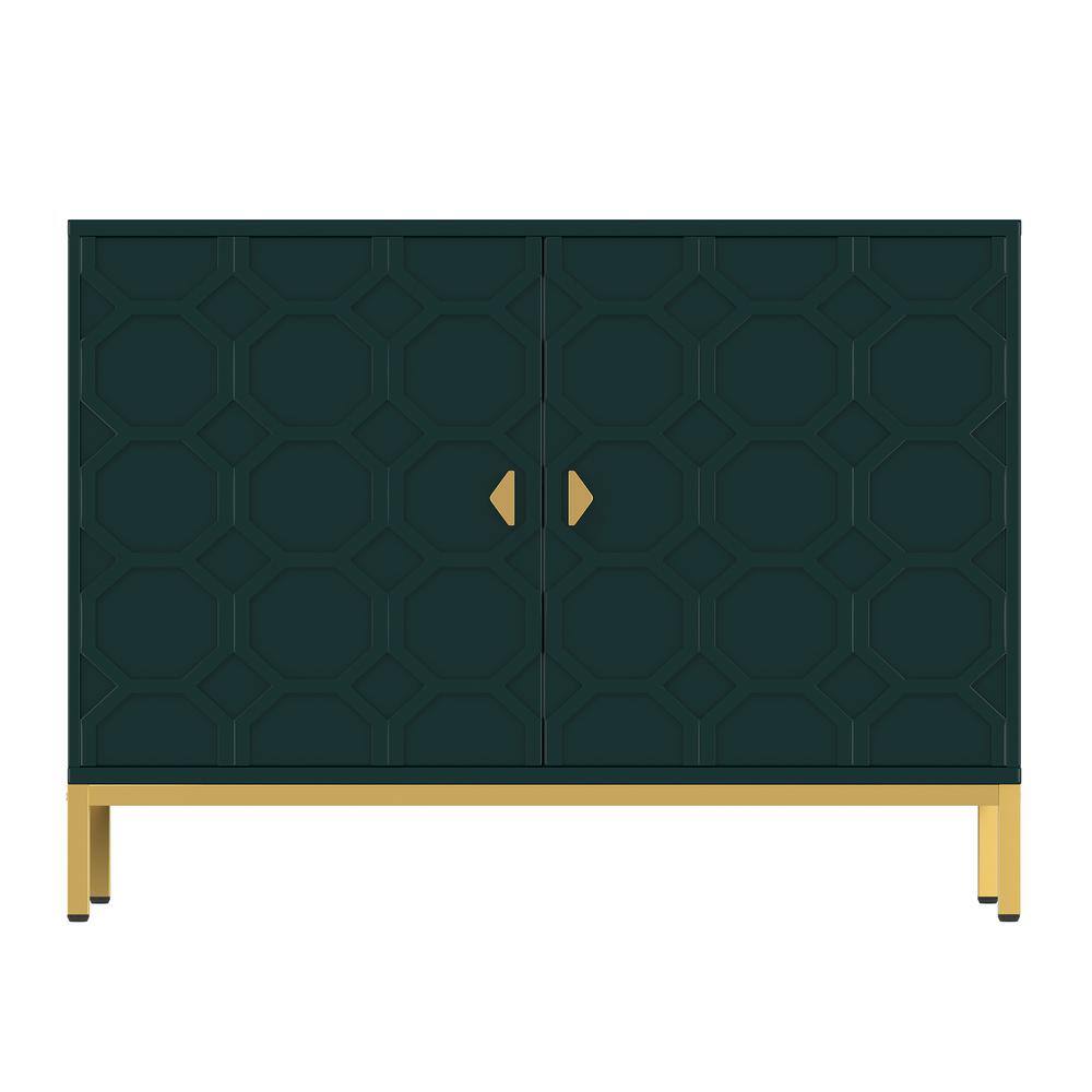 Boyel Living 26.2 in. H Freestanding Storage Cabinet 2-Door Accent Cabinet in Green BL-JH-005-GR ...