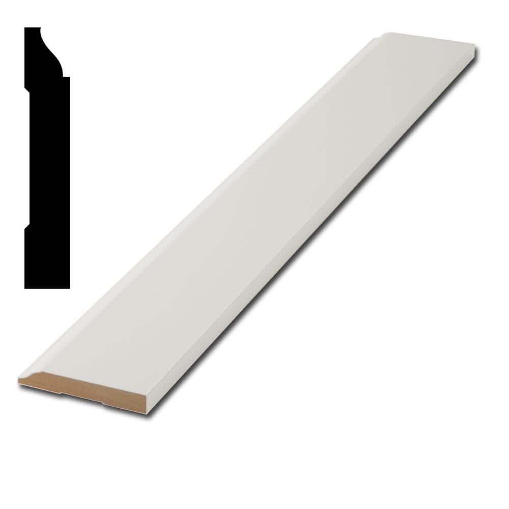 Kelleher WM 623 9/16 in. x 3-1/4 in. x 12 ft. MDF Base Moulding Pro ...