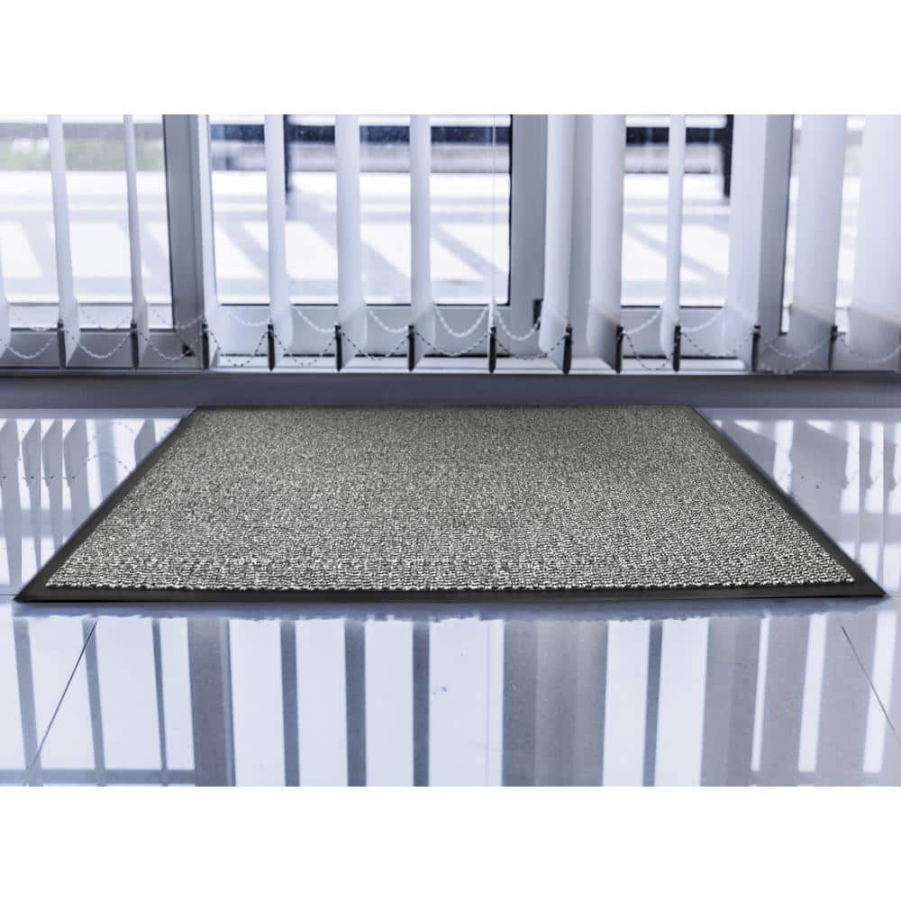 Floortex Doortex Advantagemat Gray 36 in. x 60 in. Rectangular Indoor ...