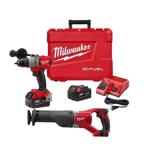 Milwaukee M18 FUEL 18V Lithium-Ion Brushless Cordless 1/2 in. Drill ...