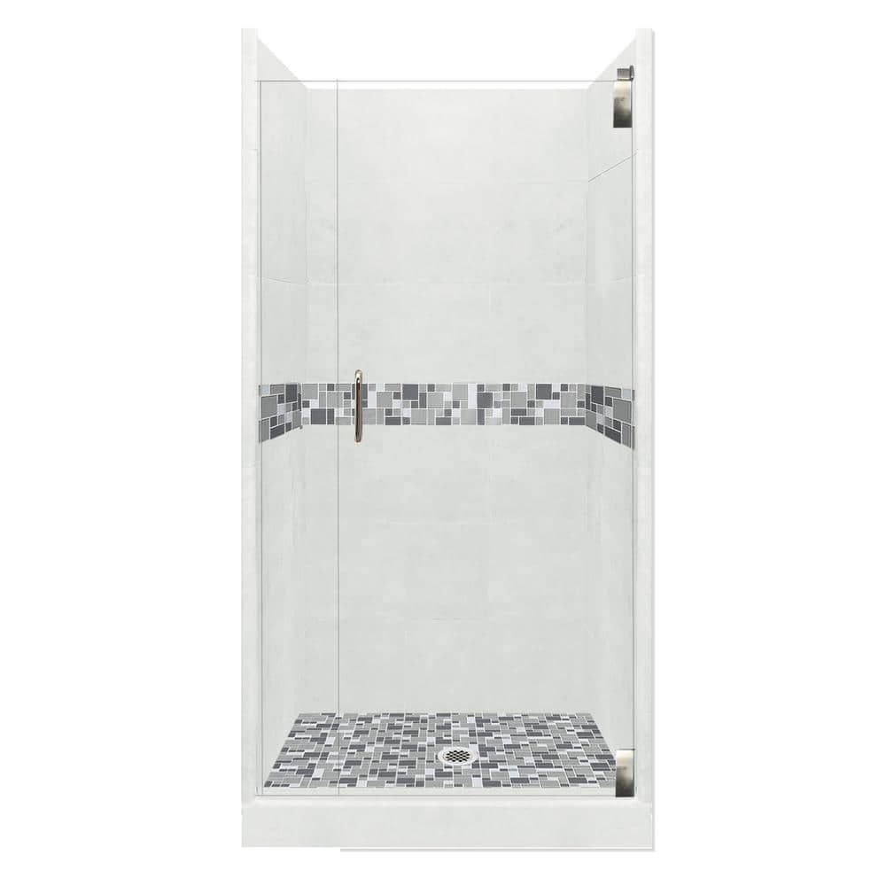 American Bath Factory Newport Grand Hinged 42 in. x 42 in. x 80 in ...