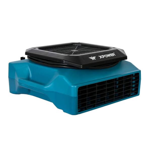 XPOWER 1/3 HP 1050 CFM 3-Speed Low Profile Air Mover, Floor Fan, Carpet ...