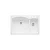 Blanco Diamond Granite 33 in. 3-Hole 70/30 Double Bowl Dual Mount ...