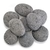 American Fire Glass Large Lava Stone (Tumbled) Gray / Black 2 in. - 4 ...