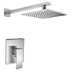 ANZZI Viace Single-Handle 1-Spray Shower Faucet in Brushed Nickel ...