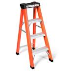AmeriHome 2-Step Metal Folding Mini Step Ladder with 1-Step Folding ...