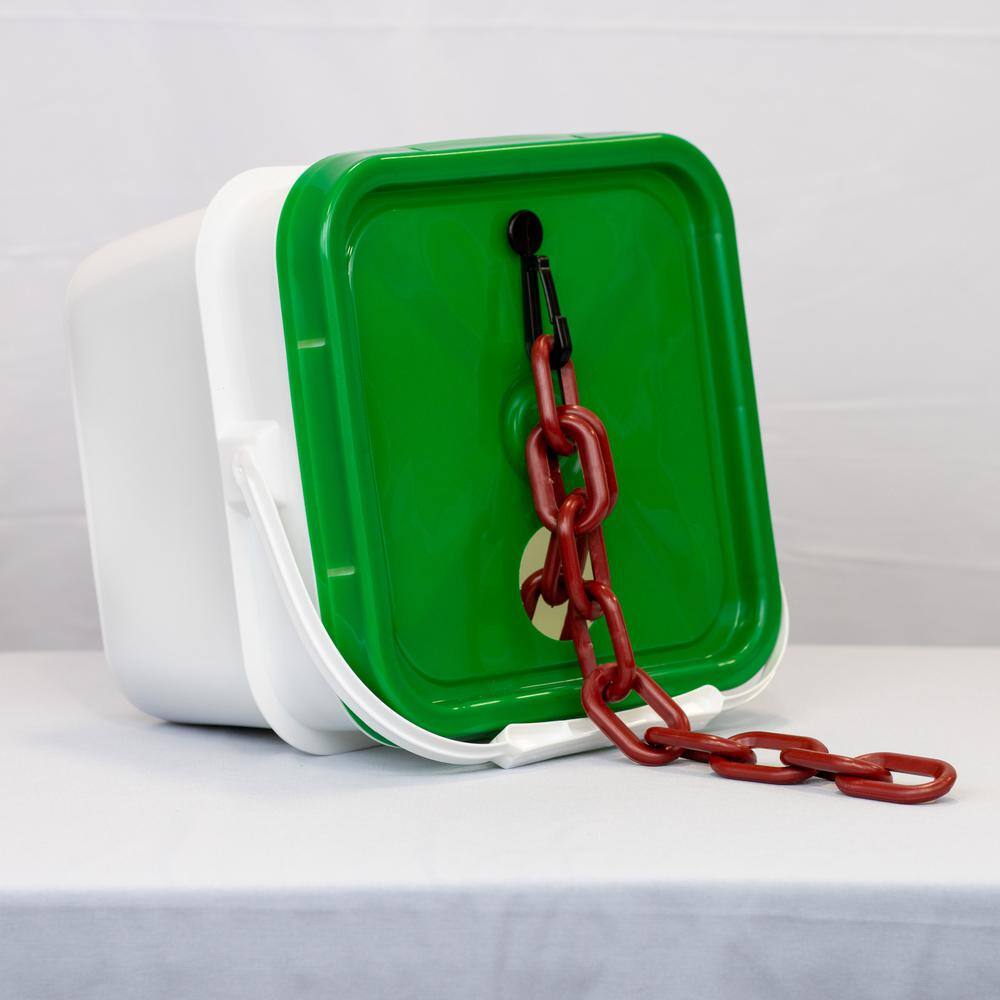 Mr. Chain 2 in. (#8, 51 mm) x 65 ft. Heavy Duty Plastic Safety Chain ...