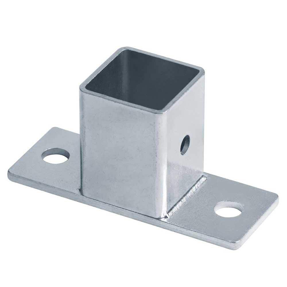 Afoxsos 1-1/4 Square Tube Fittings with Plate Square Post Flange Base ...