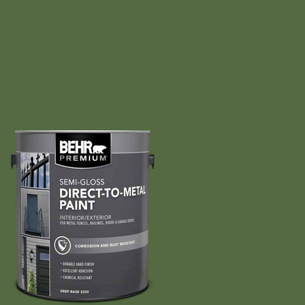 BEHR PREMIUM 1 gal. #M380-7 Alfalfa Extract Semi-Gloss Direct to Metal ...