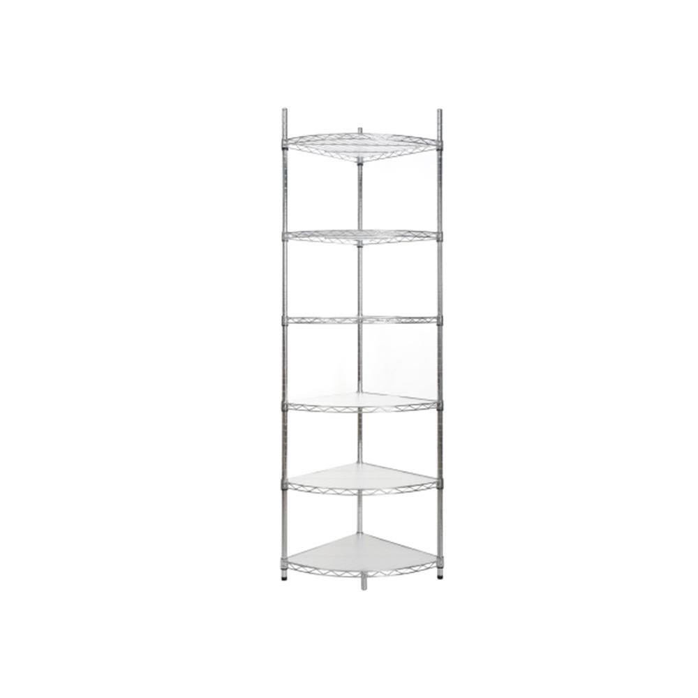 Tatayosi 6-Tier 18" Wide Shelf Corner Wire Shelf Rack for Bathroom ...