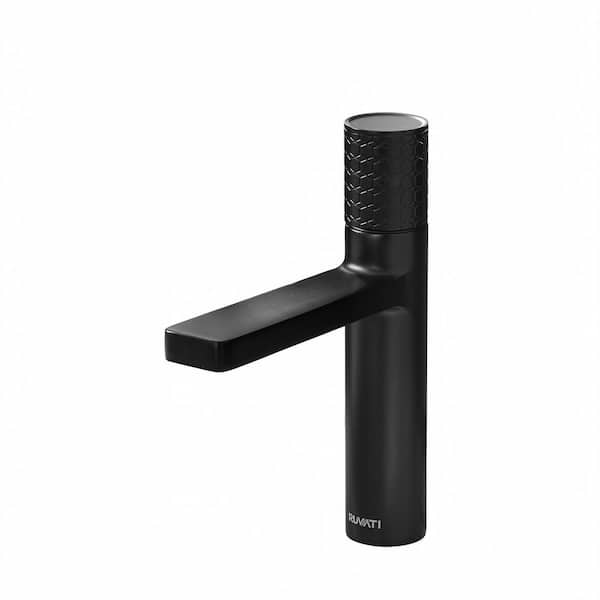 Ruvati Emilio Round Diamond Pattern Knurled Single Hole Bathroom Sink ...