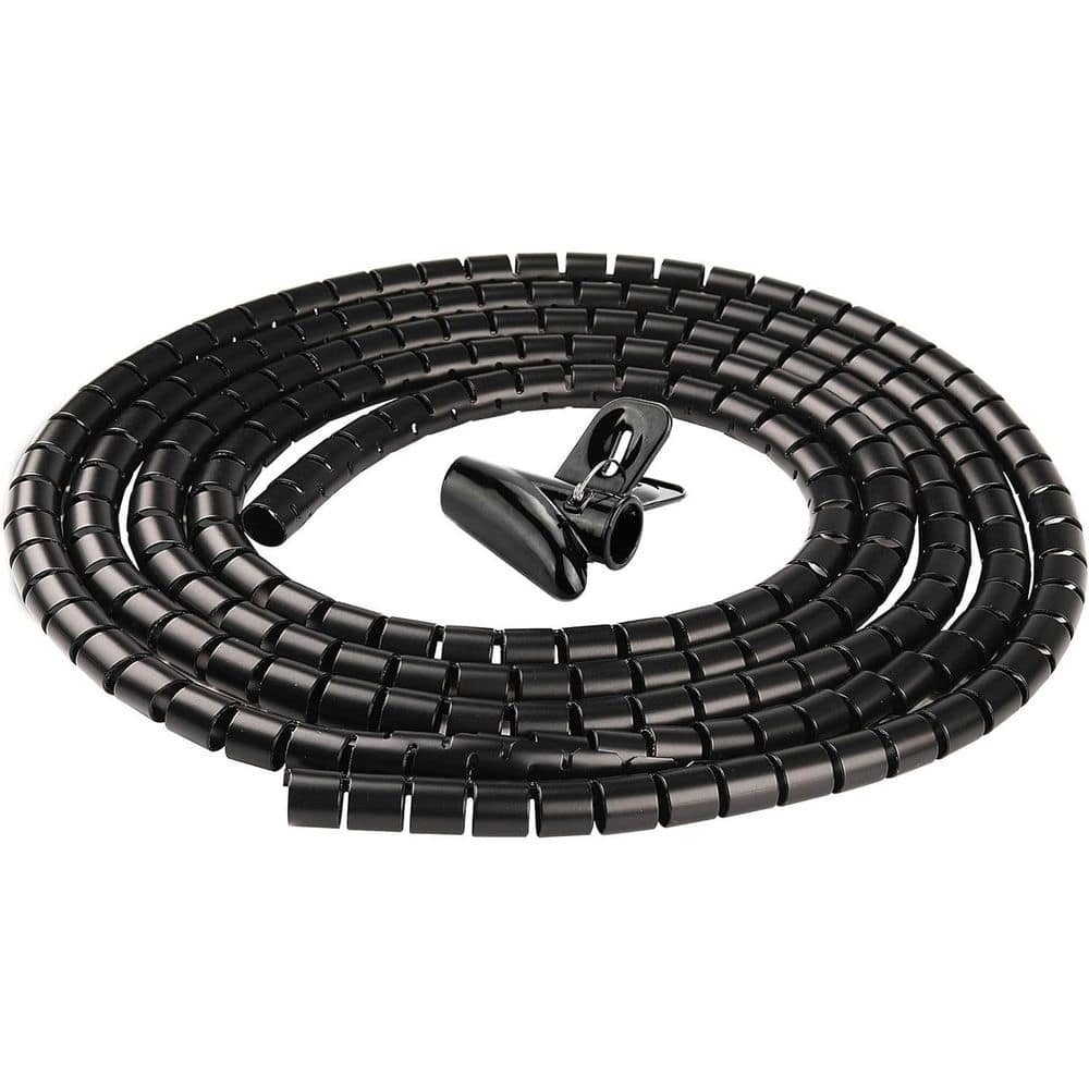 Yichuhaoxi 118 in. Coiled Tube Cable Sleeve Organizer for Home Office ...