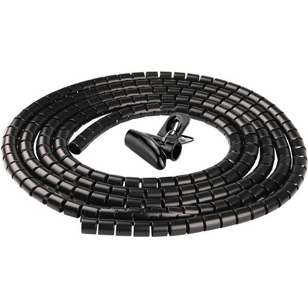 Yichuhaoxi Under Desk Cable Management 1.33 ft. Cable Management Under Desk, Easy Install Self ...