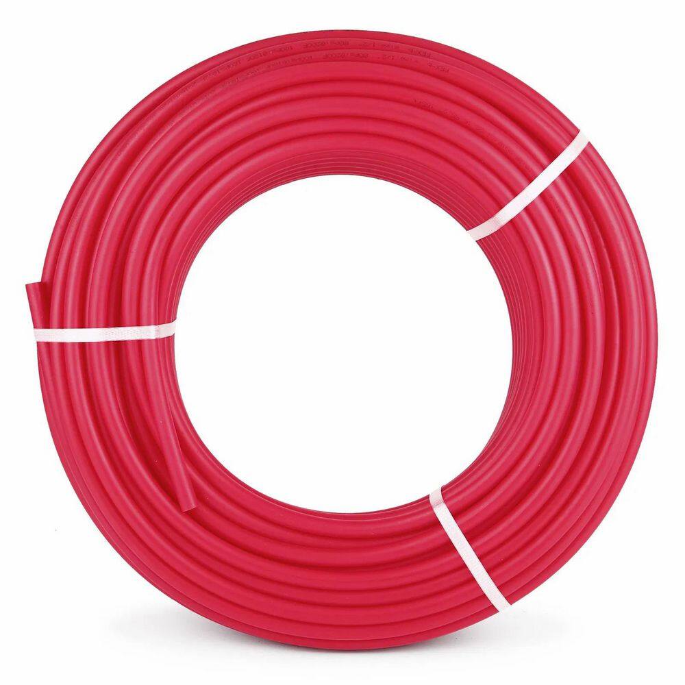 3/4 in. X 300 ft. Red PEX Tubing Pex-B Hydronic Radiant Floor Heat Heating System Pex Pipe (3/4 ...