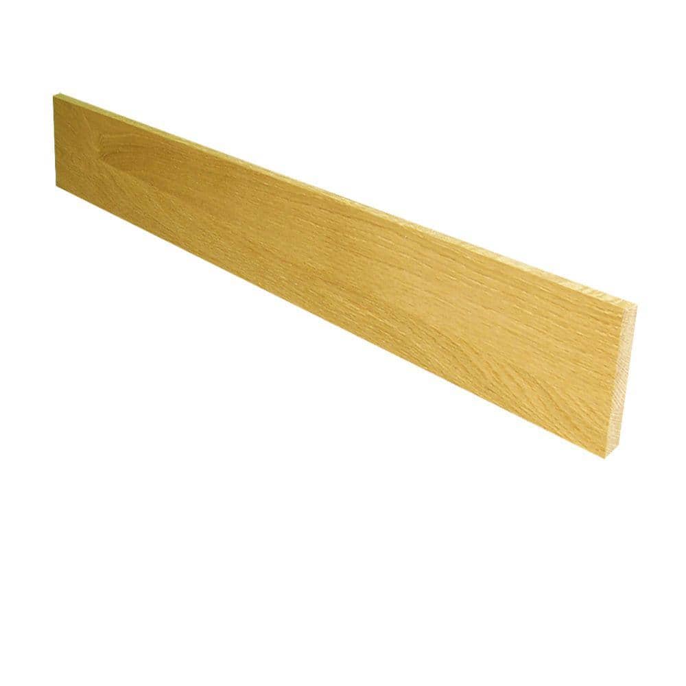 Stairtek .75 in. x 7.5 in. x 48 in. Prefinished White Oak Riser ...