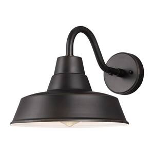 Generation Lighting Barn Light 1-Light Weathered Pewter Modern ...
