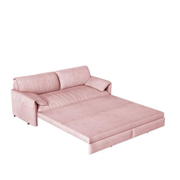 Harper & Bright Designs 3-in-1 Convertible 66 in. Pink Soft Harper & Bright Designs 3-in-1 Convertible 66 in. Pink Soft