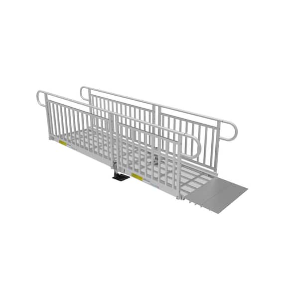 EZ-ACCESS PATHWAY 3G 10 ft. Wheelchair Ramp Kit with Expanded Metal ...