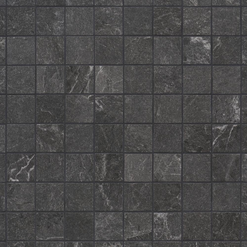 Ivy Hill Tile LithoTech Graphite Gray 11.81 in. x 11.81 in. Matte ...