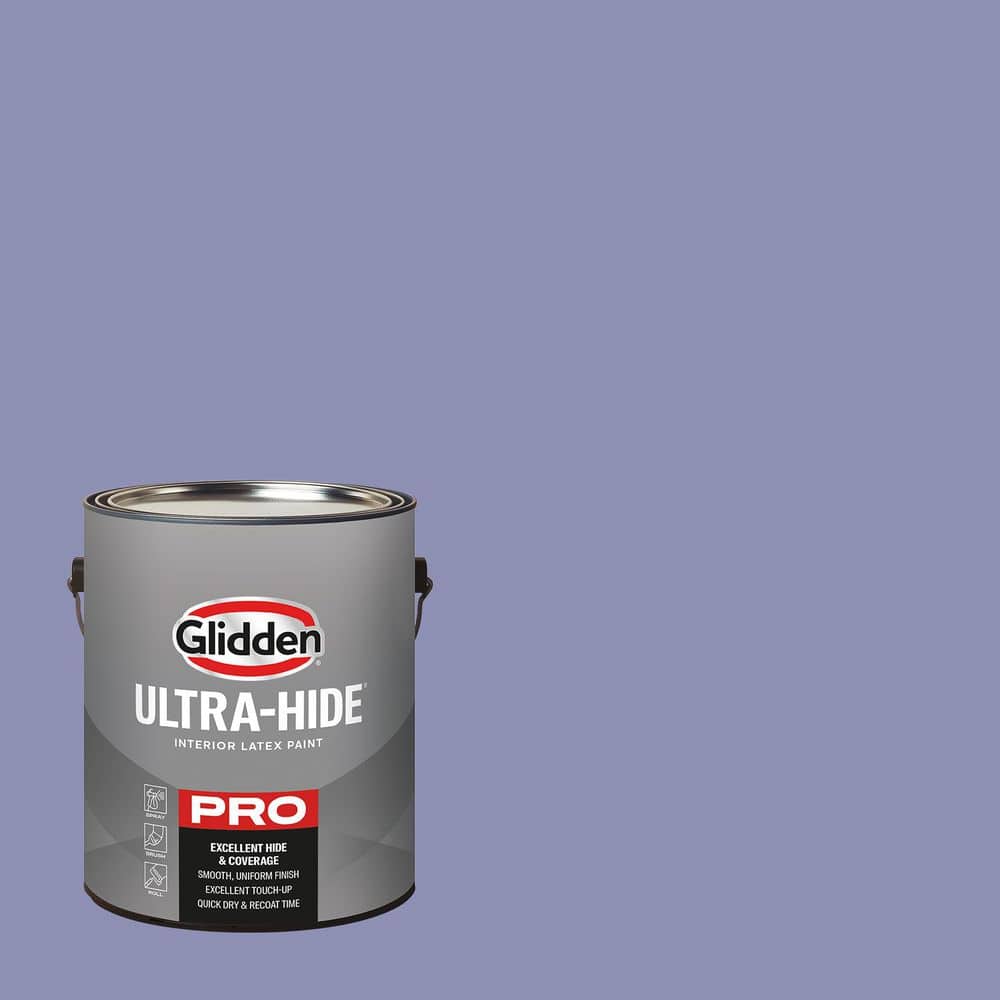 Glidden Ultra-Hide 1 gal. PPG1170-5 Fresh Lavender Satin Interior Paint ...