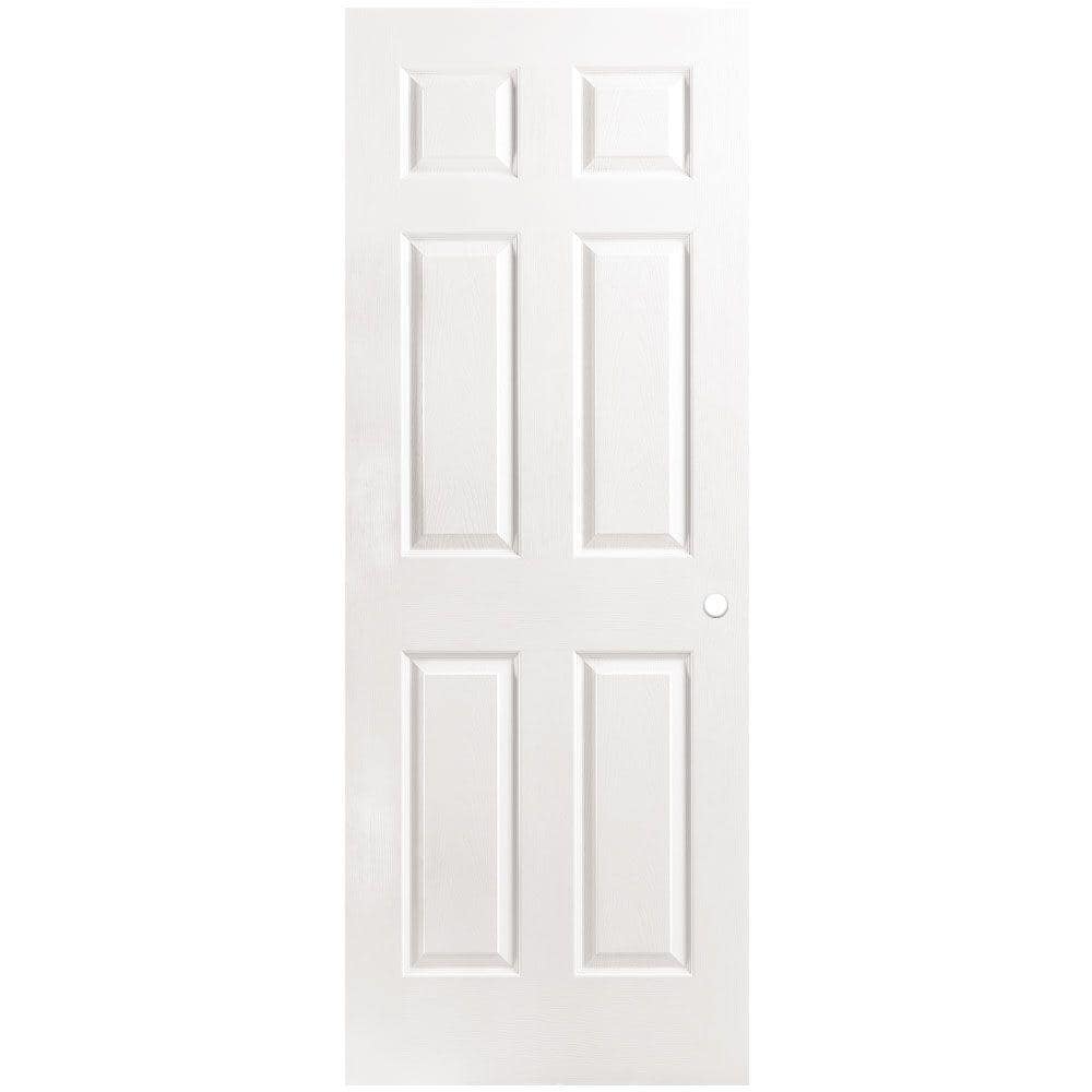 Masonite Safe-N-Sound 6-Panel Textured Solid Core Primed Composite ...