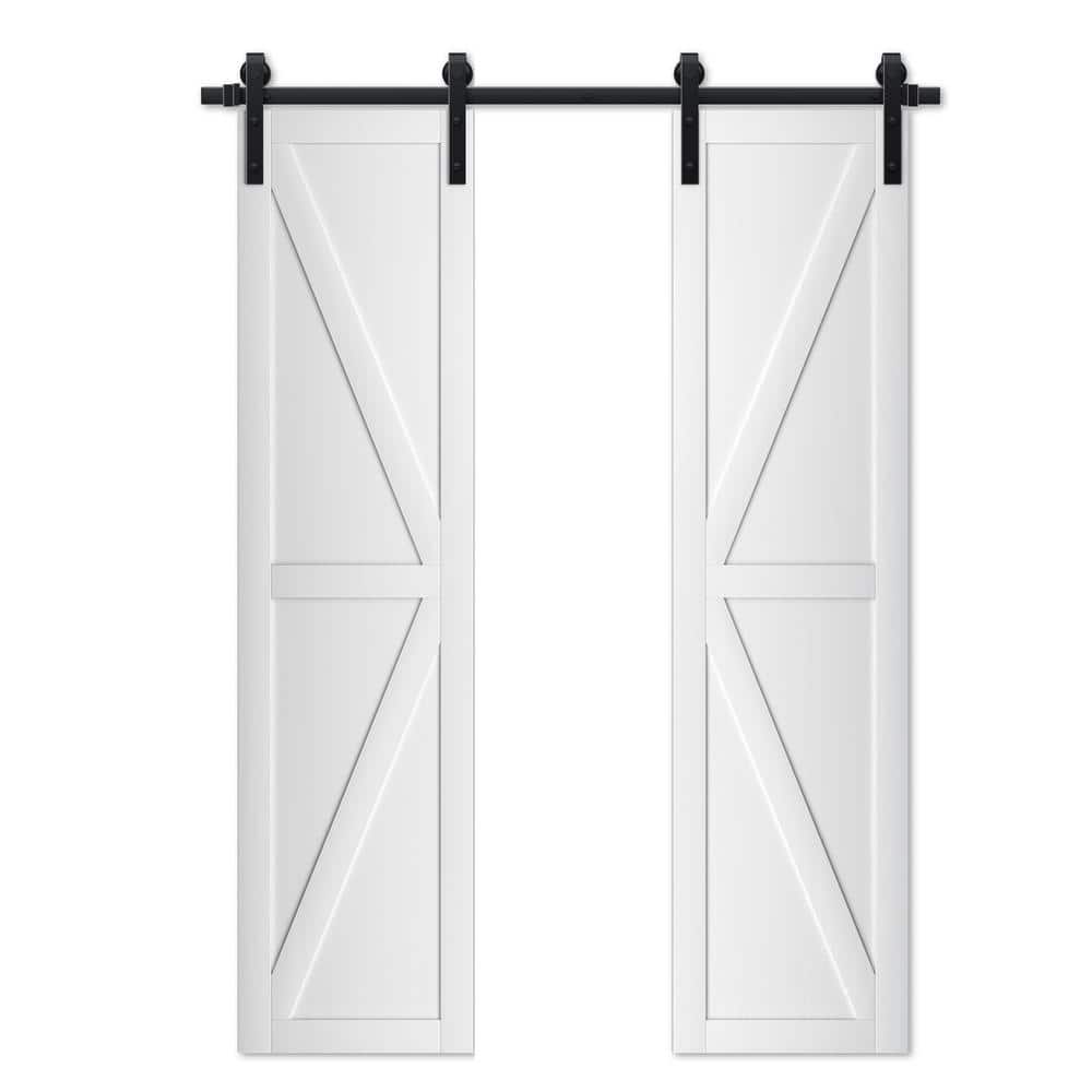 ARK DESIGN 48 in. x 84 in. Paneled MDF Wood Finished K Shape Assembled ...