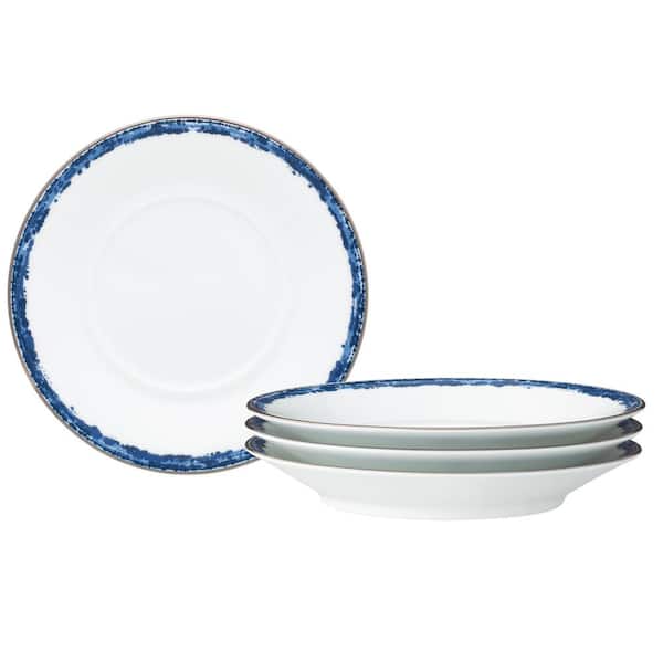 Noritake Blue Rill 6 in. (Blue) Porcelain Saucers, (Set of 4) 1767-403D ...