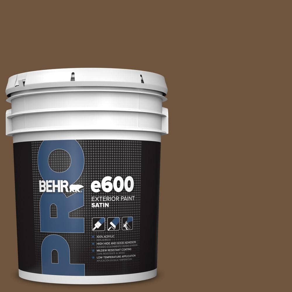 BEHR PRO 5 gal. #PPU4-20 Ancient Root Satin Exterior Paint PR64305 ...