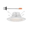 EnviroLite 5 in./6 in. 2700K CCT Integrated LED White Baffle Recessed ...