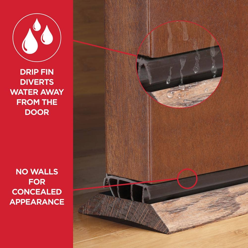 M-D Building Products 36 in. Brown Vinyl Concealed Kerf/Channel Fit ...