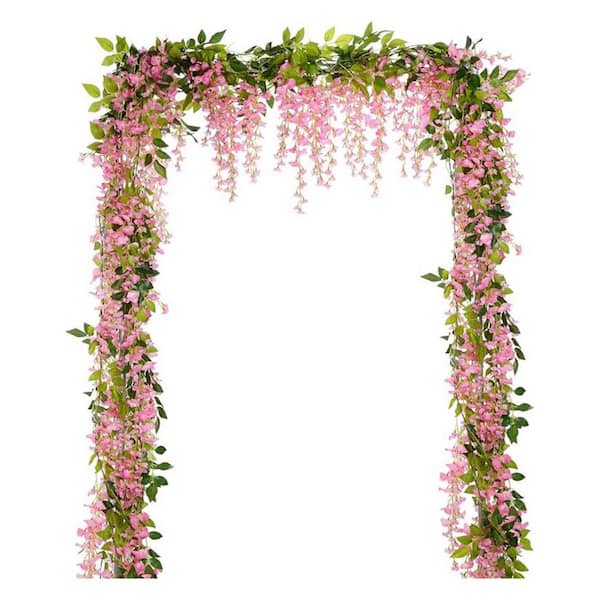 Wisteria Artificial Flowers Garland, 4-Pack L07JGSW88G - The Home Depot