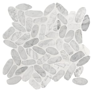 MSI Take Home Sample - Sliced Rainforest Pebble 6 in. x 6 in. Honed ...