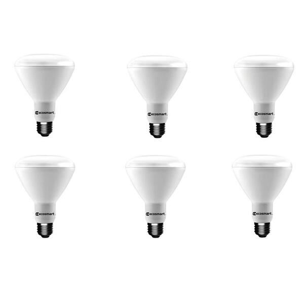 Reviews for EcoSmart 65-Watt Equivalent BR30 Dimmable LED Light Bulb ...