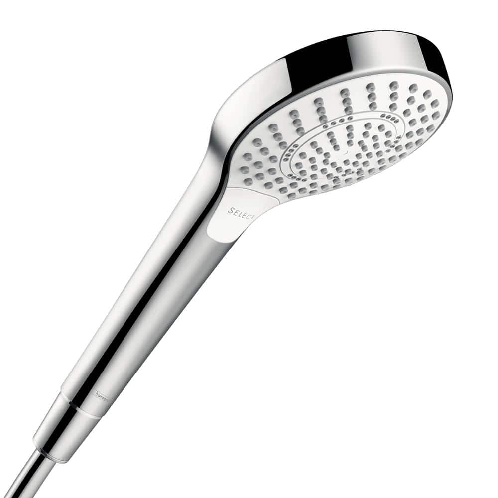 Hansgrohe 3-Spray Patterns with 4.3 in. Single Wall Mount Handheld ...