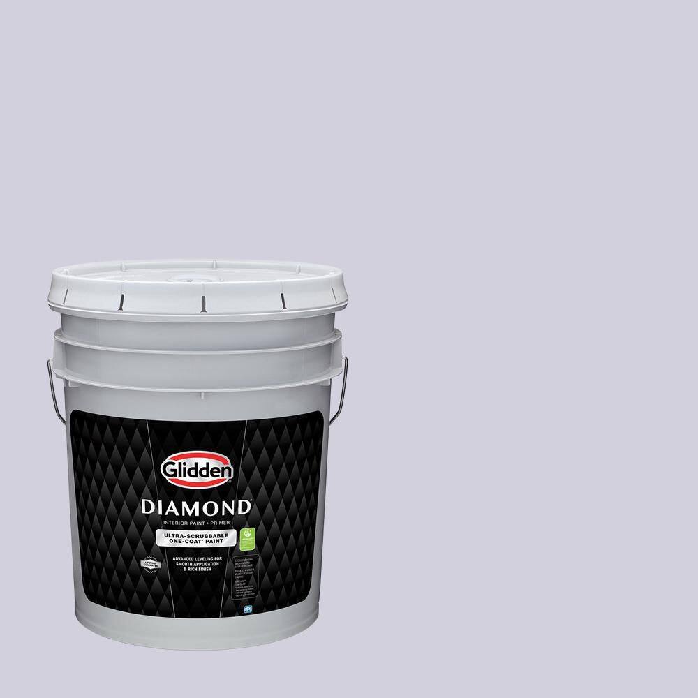 Glidden Diamond 5 gal. PPG1175-3 Lavender Haze Ultra-Flat Interior ...
