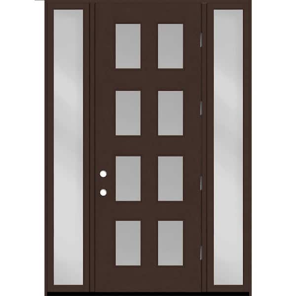 Steves & Sons Regency 64 in. x 96 in. 8L Modern Clear Glass LHOS ...